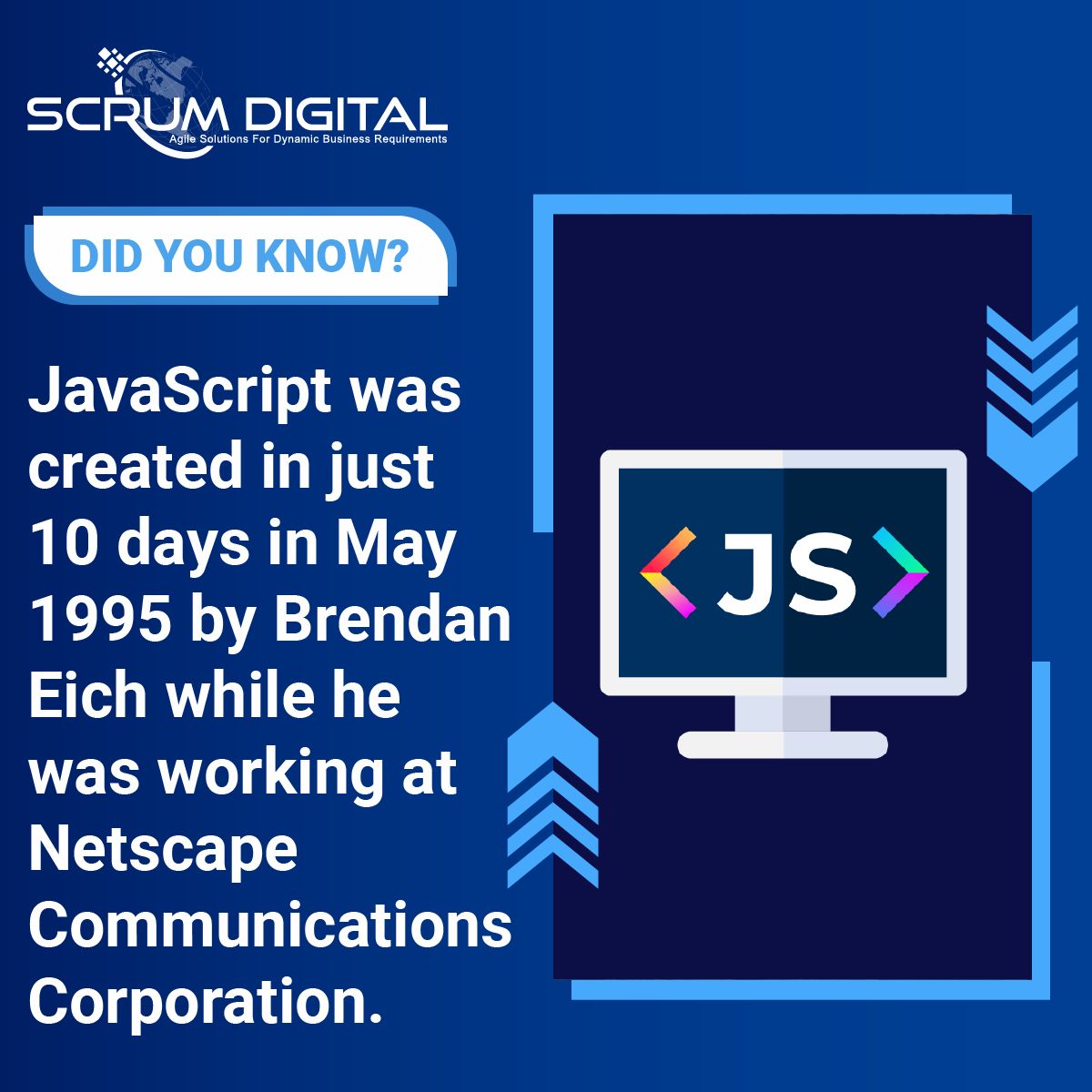 Scrum Digital on LinkedIn: #didyouknow #facts #fact #javascript # ... Scrum Digital on LinkedIn: #didyouknow #facts #fact #javascript # ...