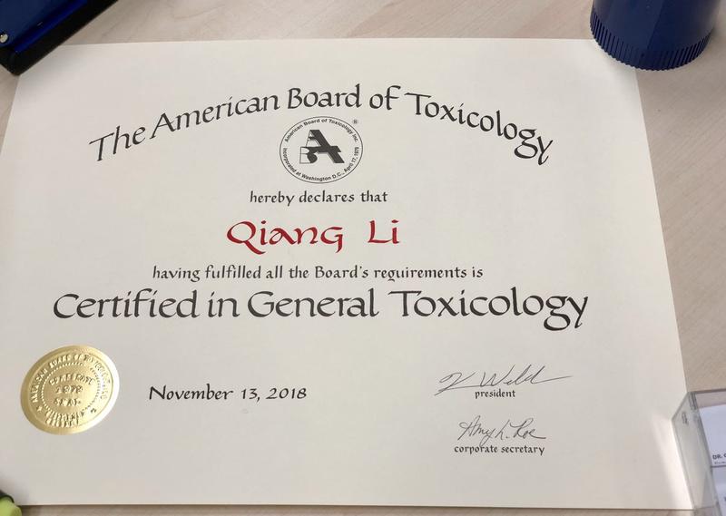 Qiang Li on LinkedIn: Finally received my DABT Certificate. It looks ... Qiang Li on LinkedIn: Finally received my DABT Certificate. It looks ...