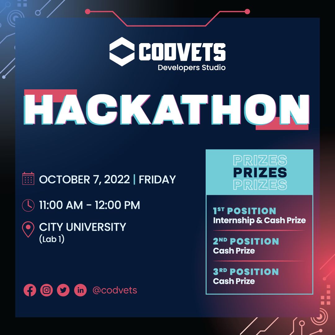 Codvets على LinkedIn: #hackathon #flutter #dart #cusit #developers # ... Codvets على LinkedIn: #hackathon #flutter #dart #cusit #developers # ...