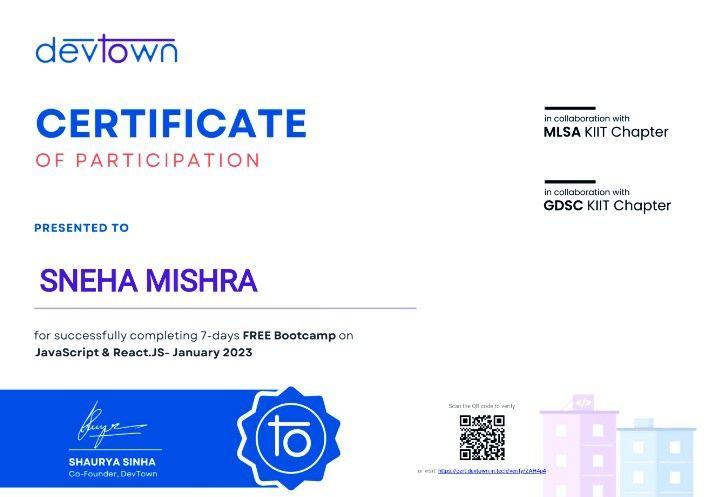 Sneha Mishra on LinkedIn: #javascript Sneha Mishra on LinkedIn: #javascript