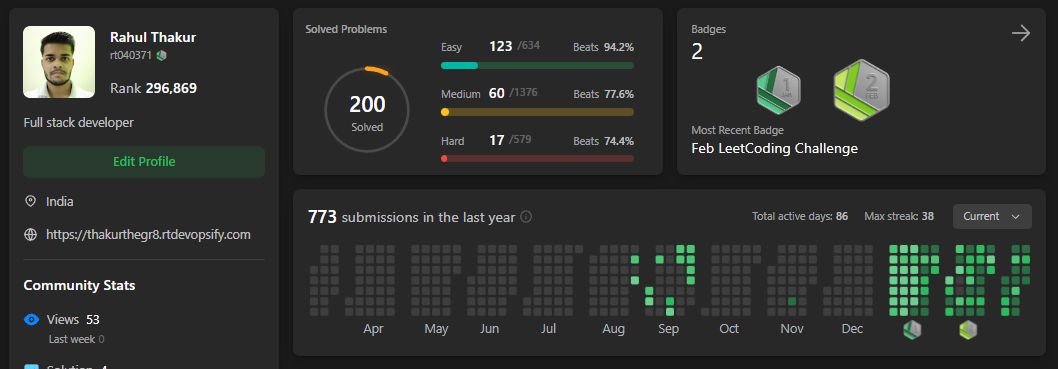 Rahul Thakur on LinkedIn: #leetcode #problemsolving #algorithms # ... Rahul Thakur on LinkedIn: #leetcode #problemsolving #algorithms # ...