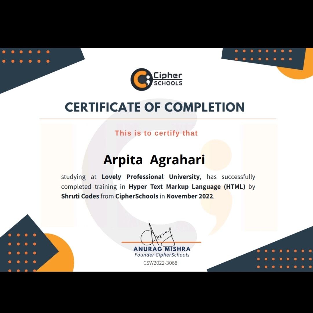 #training #html #language | Arpita Agrahari #training #html #language | Arpita Agrahari