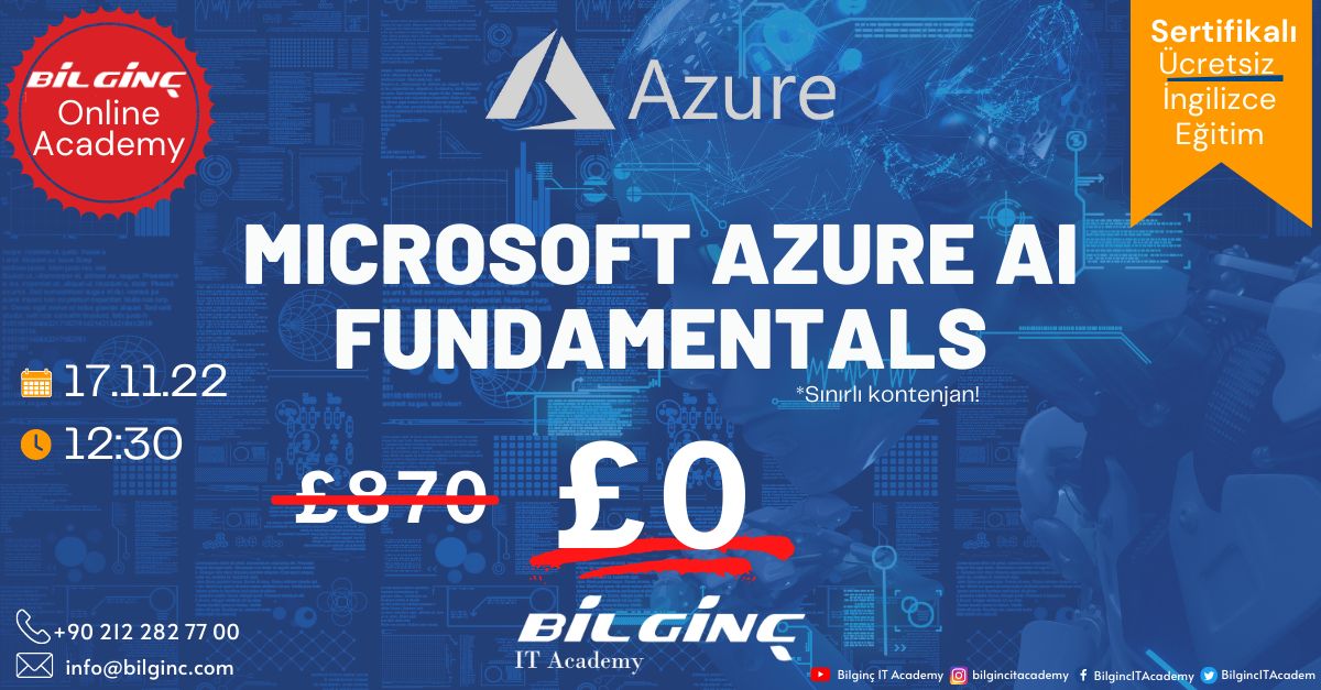 Bilginç IT Academy LinkedIn‘de: Microsoft Azure AI Fundamentals Bilginç IT Academy LinkedIn‘de: Microsoft Azure AI Fundamentals