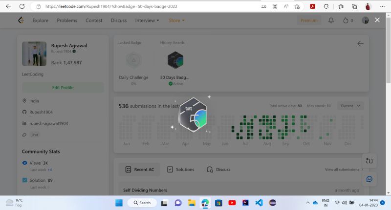 Rupesh Agrawal on LinkedIn: #leetcode2022 #leetcode Rupesh Agrawal on LinkedIn: #leetcode2022 #leetcode