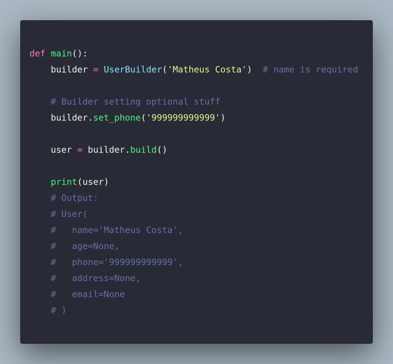Matheus C. on LinkedIn: #python #designpatterns #programming Matheus C. on LinkedIn: #python #designpatterns #programming
