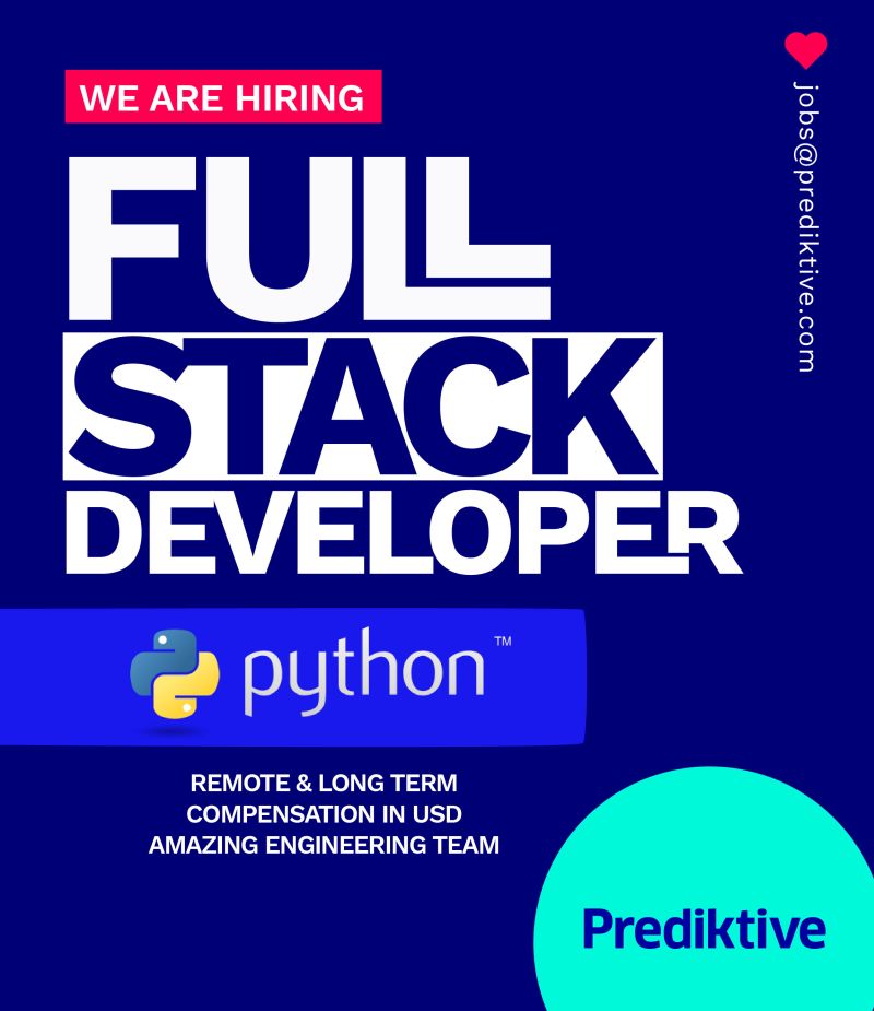 Prediktive on LinkedIn: #fullstack #python #javascript #sql Prediktive on LinkedIn: #fullstack #python #javascript #sql