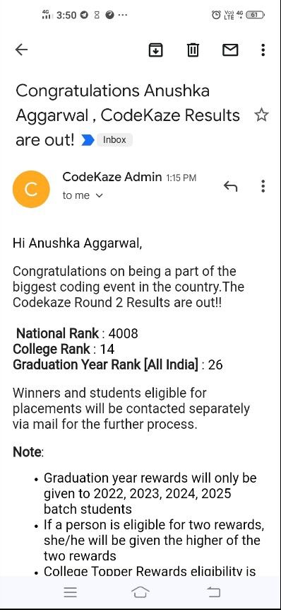 Anushka Aggarwal on LinkedIn: #coding #codekaze #hackathon # ... Anushka Aggarwal on LinkedIn: #coding #codekaze #hackathon # ...