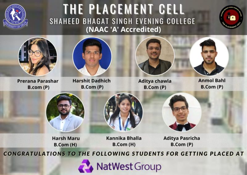 The Placement Cell, Shaheed Bhagat Singh Evening College, University of ... The Placement Cell, Shaheed Bhagat Singh Evening College, University of ...