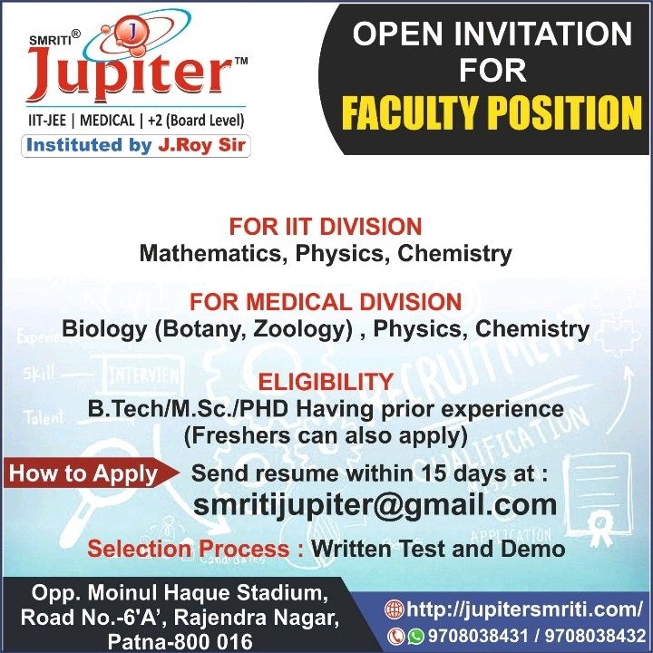 Smriti Jupiter on LinkedIn: #hired #faculty #physics #chemistry #maths ... Smriti Jupiter on LinkedIn: #hired #faculty #physics #chemistry #maths ...