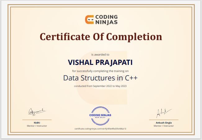 VISHAL PRAJAPATI on LinkedIn: #coding #share #datastructures VISHAL PRAJAPATI on LinkedIn: #coding #share #datastructures