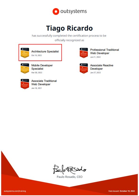Tiago Ricardo on LinkedIn: #outsystems Tiago Ricardo on LinkedIn: #outsystems