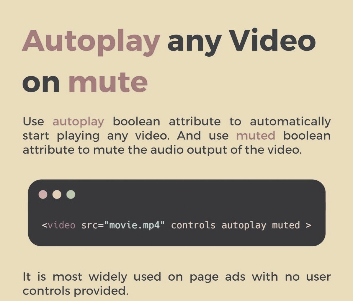 Bhavesh Vankar on LinkedIn: Auto play video using html. Bhavesh Vankar on LinkedIn: Auto play video using html.