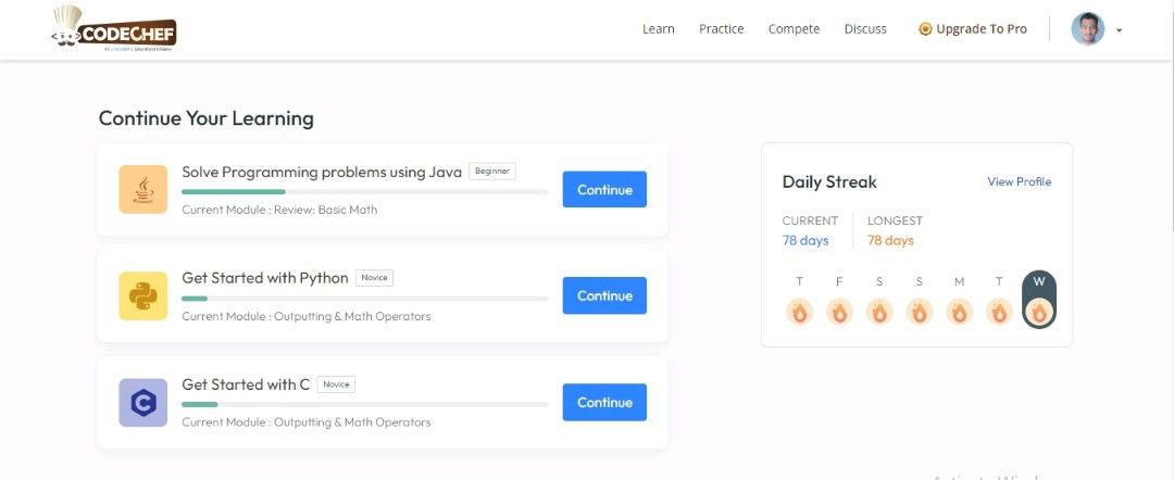 Navnath Jadhav on LinkedIn: #codechef #consistent #78daysconsistent Navnath Jadhav on LinkedIn: #codechef #consistent #78daysconsistent