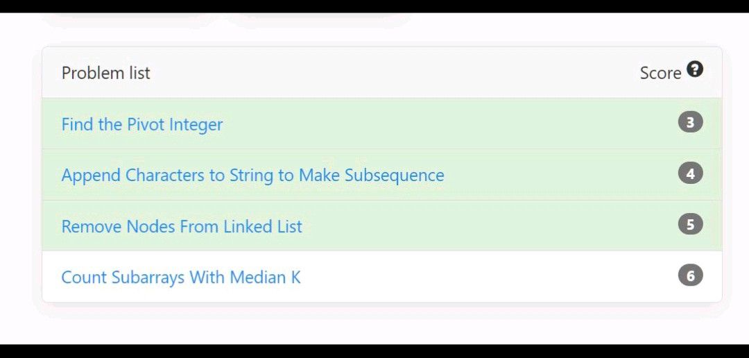 SHUBHANSHU KUMAR on LinkedIn: Solved 3/4 questions in leetcode weekly ... SHUBHANSHU KUMAR on LinkedIn: Solved 3/4 questions in leetcode weekly ...