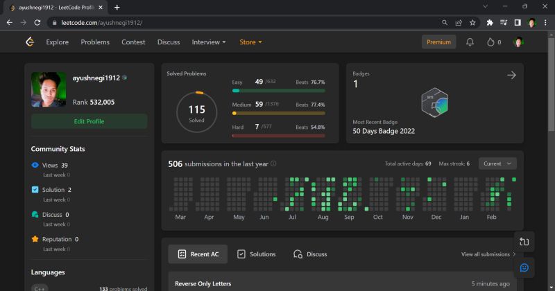 ayush negi on LinkedIn: finally done my 100 questions in leetcode . i ... ayush negi on LinkedIn: finally done my 100 questions in leetcode . i ...