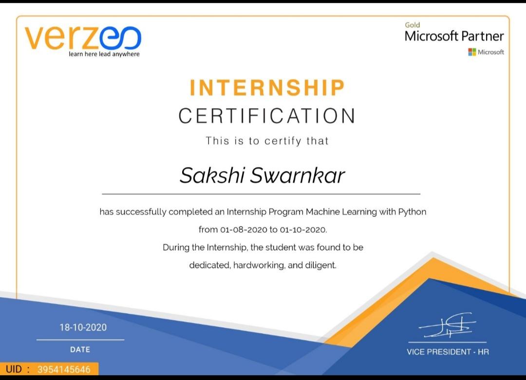 Sakshi Swarnkar on LinkedIn: #verzeo Sakshi Swarnkar on LinkedIn: #verzeo