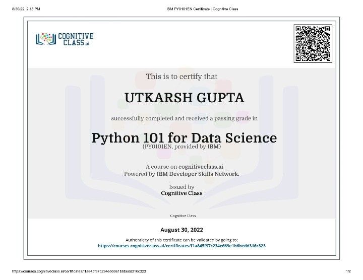 Utkarsh Gupta on LinkedIn: #python #datascience Utkarsh Gupta on LinkedIn: #python #datascience