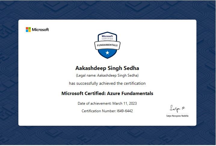 Aakashdeep Singh Sedha on LinkedIn: I am delighted to share that I have ... Aakashdeep Singh Sedha on LinkedIn: I am delighted to share that I have ...