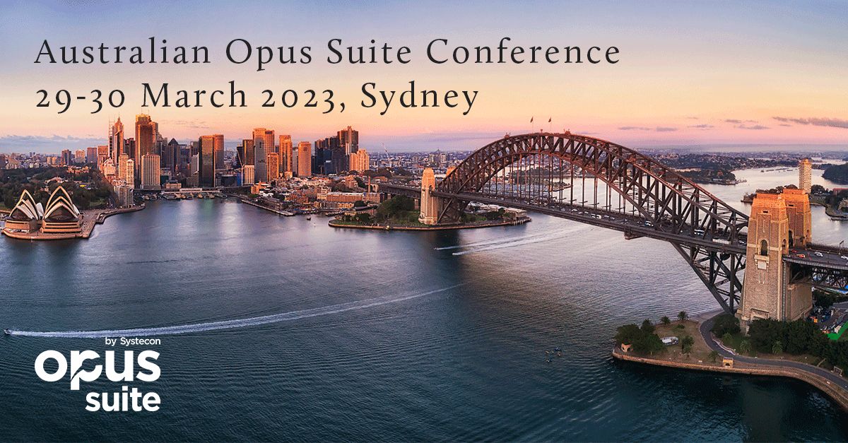 Systecon Australia on LinkedIn: Australian Opus Suite Conference 2023 ... Systecon Australia on LinkedIn: Australian Opus Suite Conference 2023 ...