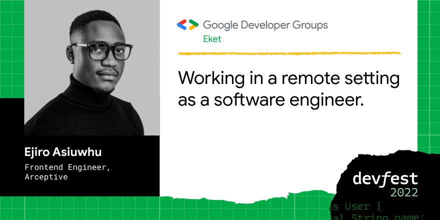Ejiro Asiuwhu on LinkedIn: #devfest2022 Ejiro Asiuwhu on LinkedIn: #devfest2022
