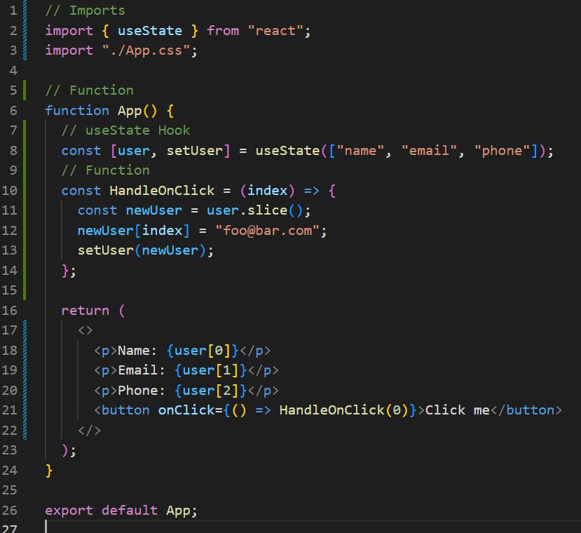 Tallha Mushtaq on LinkedIn: #reactjs #usestate #hooks #array Tallha Mushtaq on LinkedIn: #reactjs #usestate #hooks #array