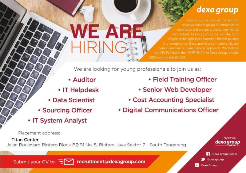 Dexa Group on LinkedIn: Dexa Group is Hiring! We are looking for: 1 ... Dexa Group on LinkedIn: Dexa Group is Hiring! We are looking for: 1 ...