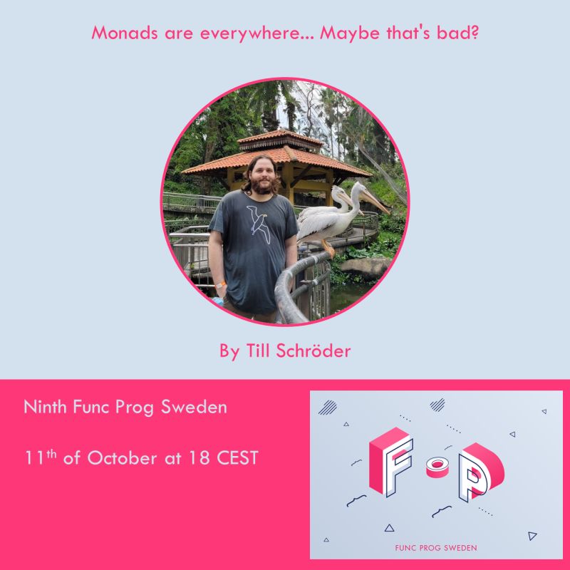 #funcprogsweden #functional #programming #monads | Magnus Sedlacek #funcprogsweden #functional #programming #monads | Magnus Sedlacek