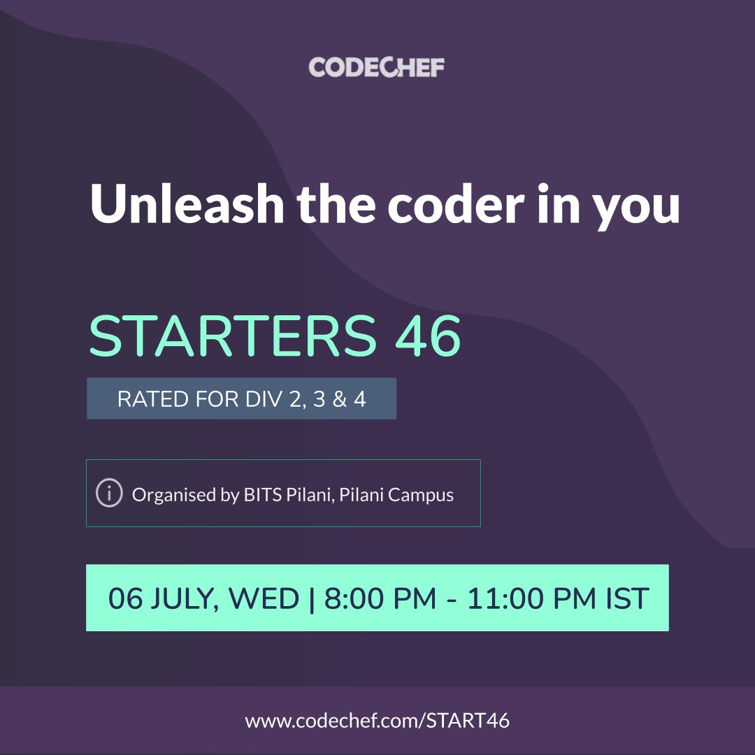 #codechef #coding #contests | CodeChef #codechef #coding #contests | CodeChef