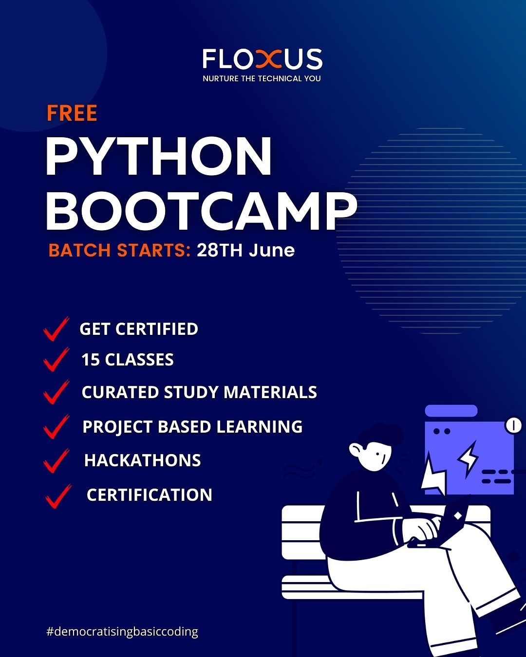 Floxus on LinkedIn: #floxus #python #hackathons #certification #website ... Floxus on LinkedIn: #floxus #python #hackathons #certification #website ...