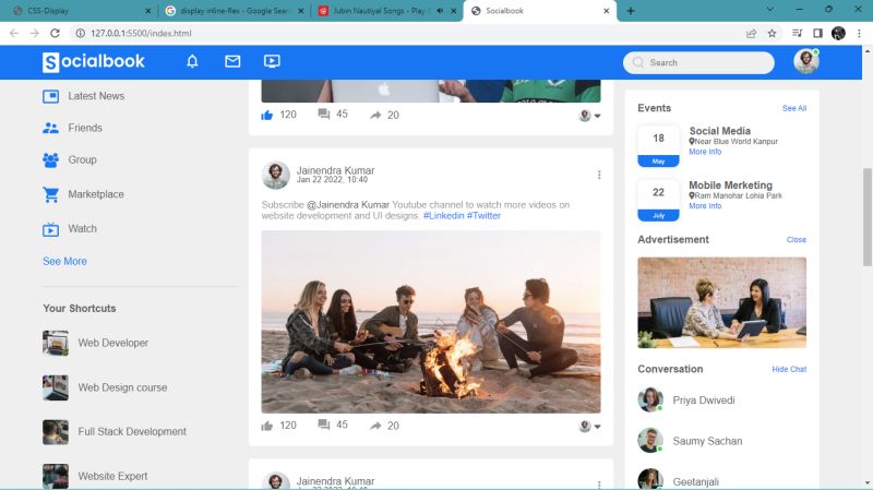 Jainendra Upadhyay on LinkedIn: #socialmedia #html #css #javascript # ... Jainendra Upadhyay on LinkedIn: #socialmedia #html #css #javascript # ...