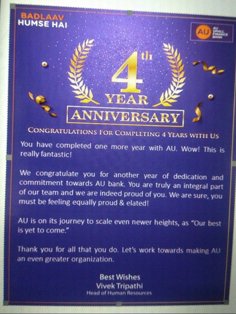 Sushil Gour on LinkedIn: 4 year completed with AU family | 18 comments Sushil Gour on LinkedIn: 4 year completed with AU family | 18 comments