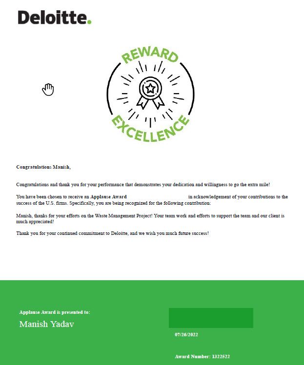 Manish Yadav on LinkedIn: #deloitted Manish Yadav on LinkedIn: #deloitted