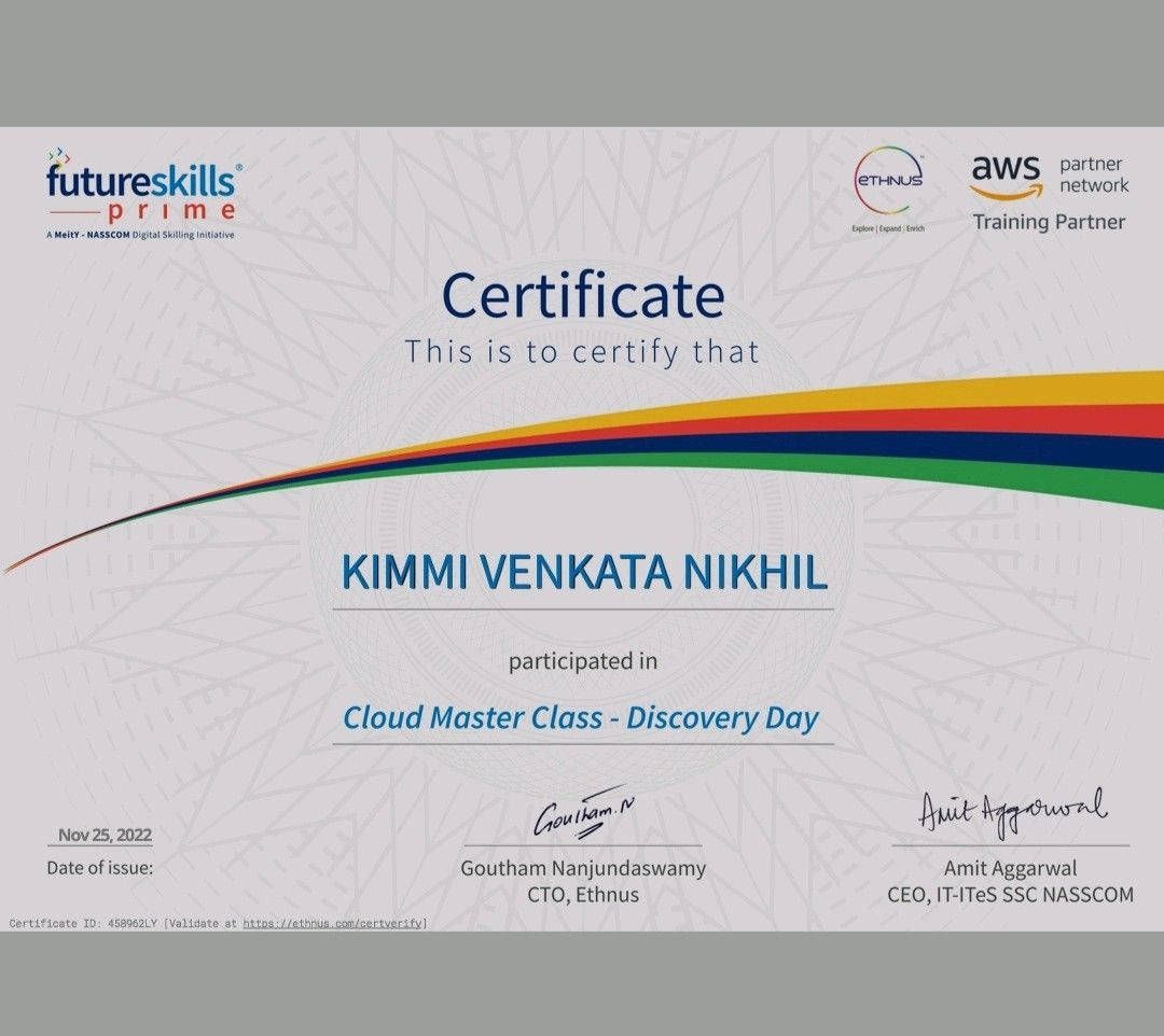 Completed Cloud Master Class with Real time project on Building Face ... Completed Cloud Master Class with Real time project on Building Face ...