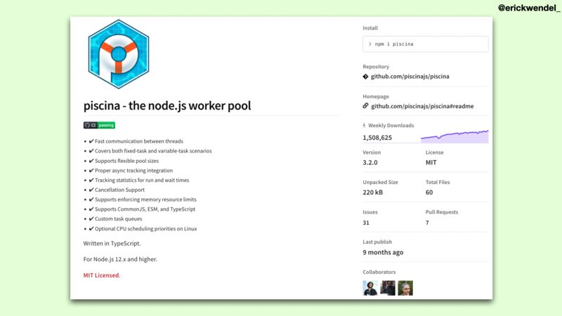 Erick Wendel on LinkedIn: #javascript #nodejs #multithreading #workers ... Erick Wendel on LinkedIn: #javascript #nodejs #multithreading #workers ...