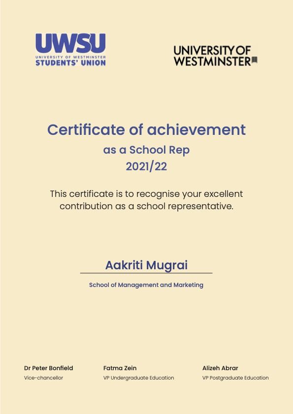 Aakriti Mugrai on LinkedIn: #universityofwestminster #mbalife Aakriti Mugrai on LinkedIn: #universityofwestminster #mbalife