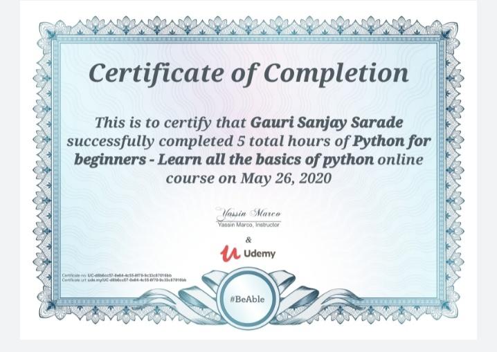 Gauri Sarade on LinkedIn: #pythonprogramming Gauri Sarade on LinkedIn: #pythonprogramming