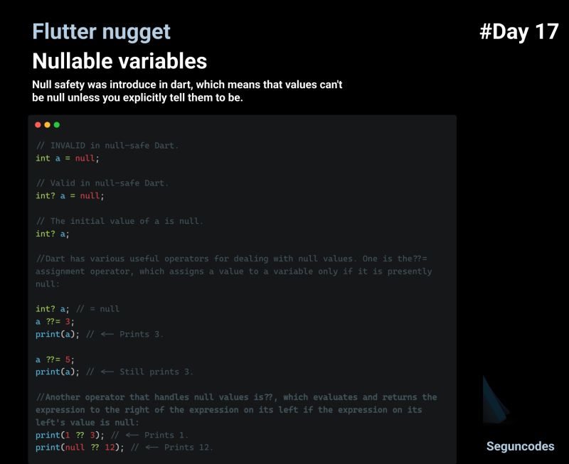 #flutternugget #flutterdev #flutter #1000daysofcode | Victor Agbenro #flutternugget #flutterdev #flutter #1000daysofcode | Victor Agbenro