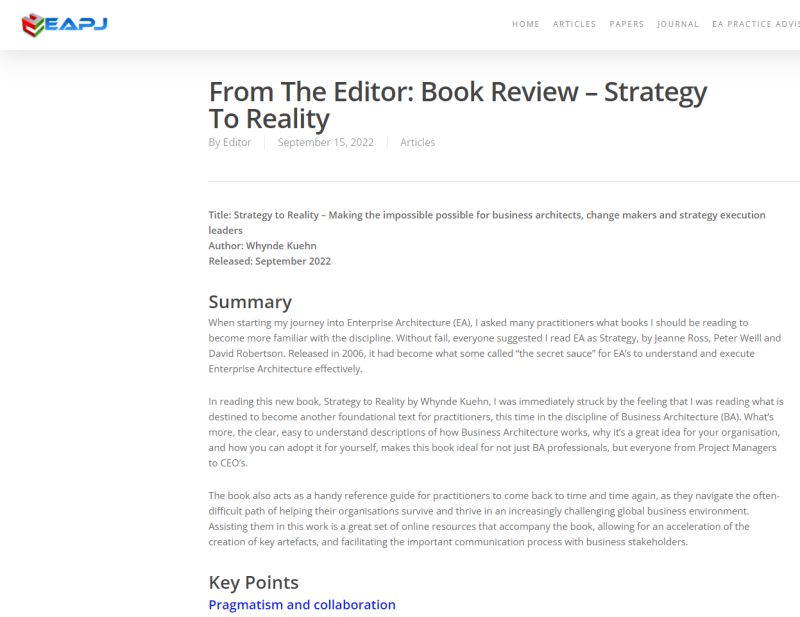Whynde Kuehn on LinkedIn: #strategytoreality #businessarchitecture # ... Whynde Kuehn on LinkedIn: #strategytoreality #businessarchitecture # ...