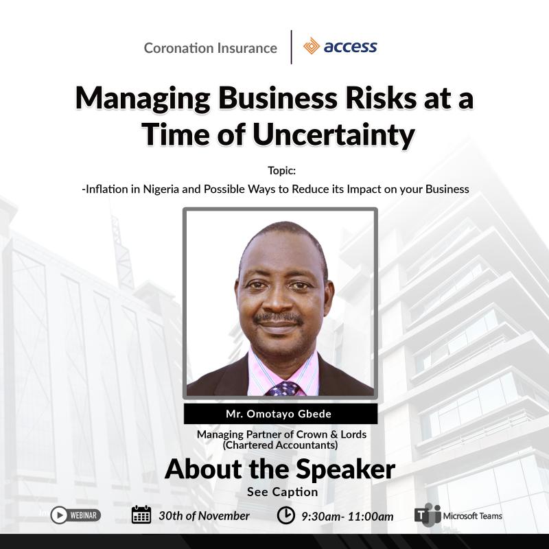 Coronation Insurance Plc. on LinkedIn: Mr. Omotayo Gbede - Managing ... Coronation Insurance Plc. on LinkedIn: Mr. Omotayo Gbede - Managing ...