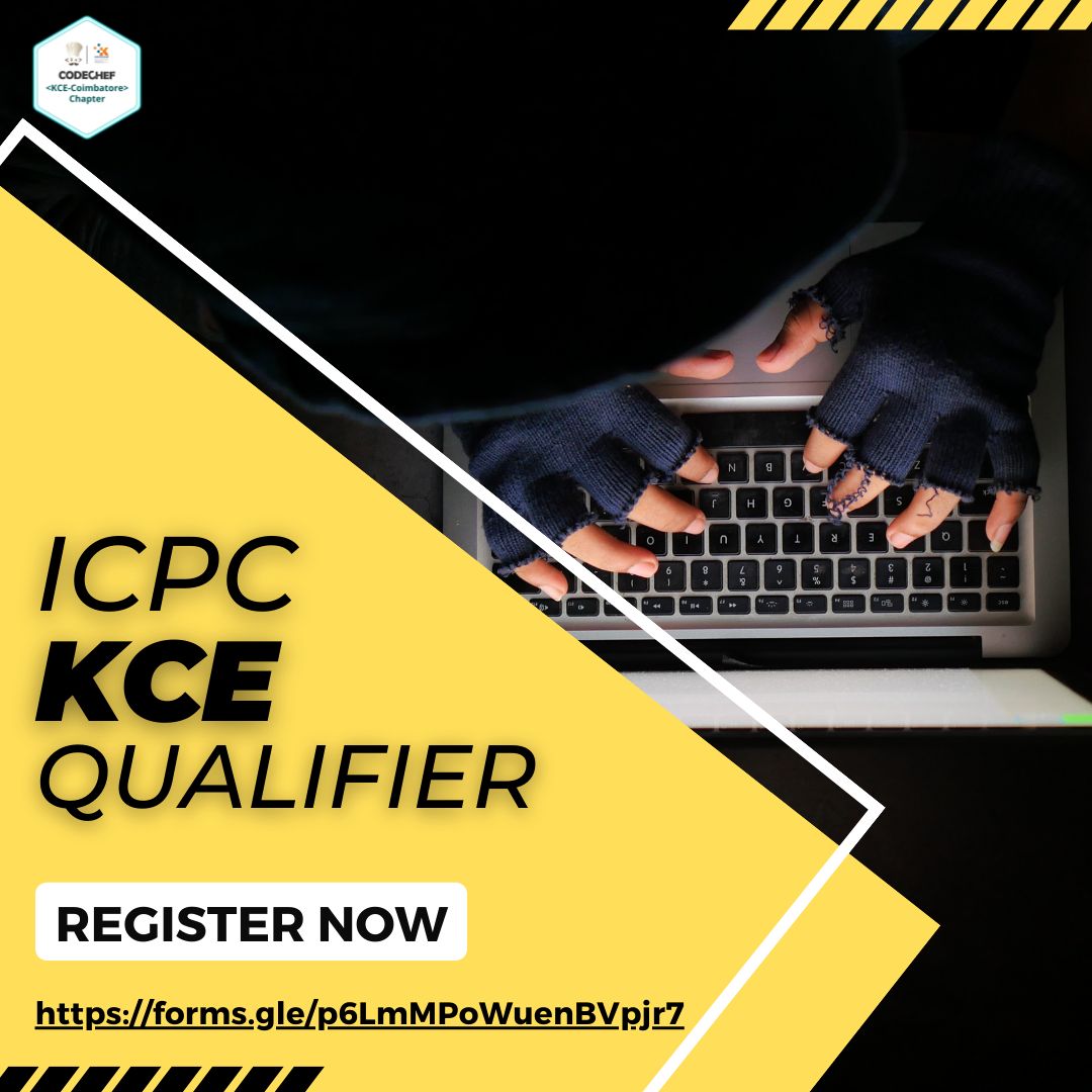 #codechef #icpc | CodeChef KCE Chapter #codechef #icpc | CodeChef KCE Chapter