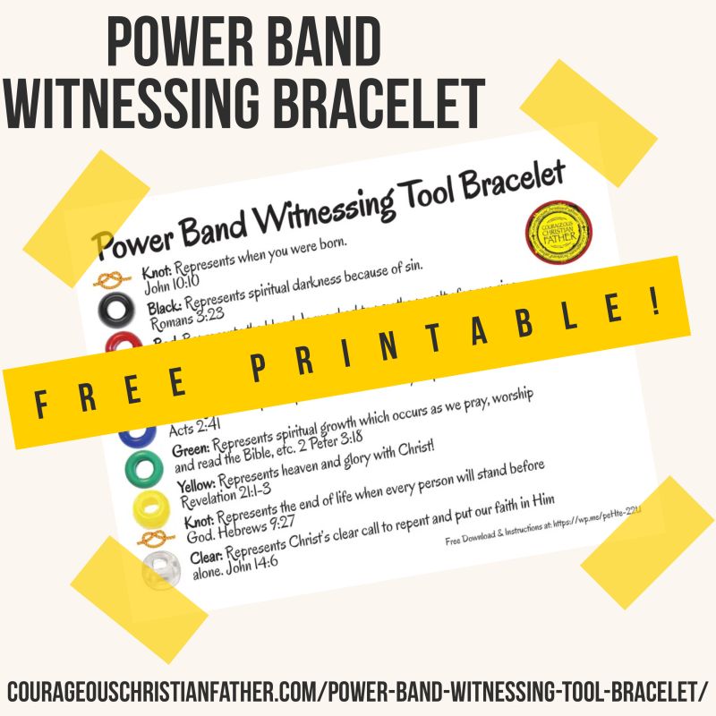 Power Band Witnessing Tool Bracelet (Salvation Bracelet) – A fun craft ... Power Band Witnessing Tool Bracelet (Salvation Bracelet) – A fun craft ...