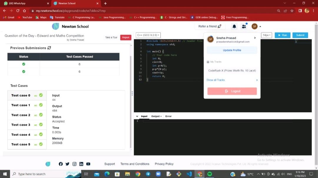 Sneha Prasad on LinkedIn: #cplusplus #day2 #30daysofcode #community # ... Sneha Prasad on LinkedIn: #cplusplus #day2 #30daysofcode #community # ...