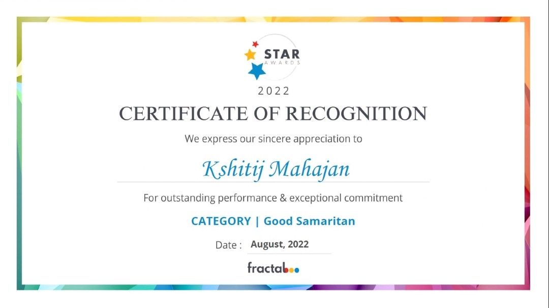 Kshitij Mahajan posted on LinkedIn Kshitij Mahajan posted on LinkedIn