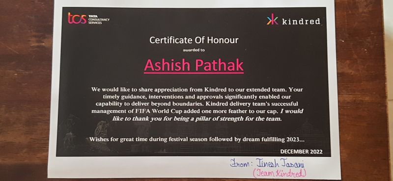 Ashish Pathak on LinkedIn: #onetcs #buildingonbelief | 32 comments Ashish Pathak on LinkedIn: #onetcs #buildingonbelief | 32 comments