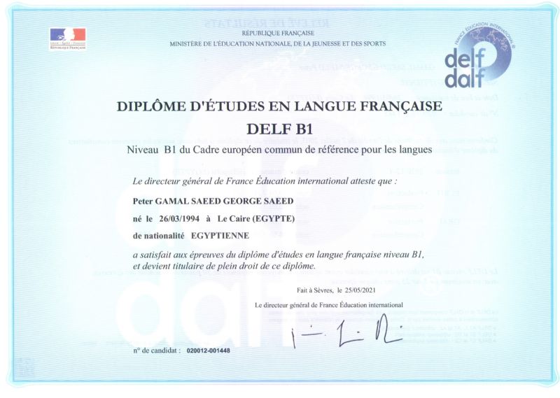 Peter Gamal Saeed on LinkedIn: #language #french #delf #construction # ... Peter Gamal Saeed on LinkedIn: #language #french #delf #construction # ...