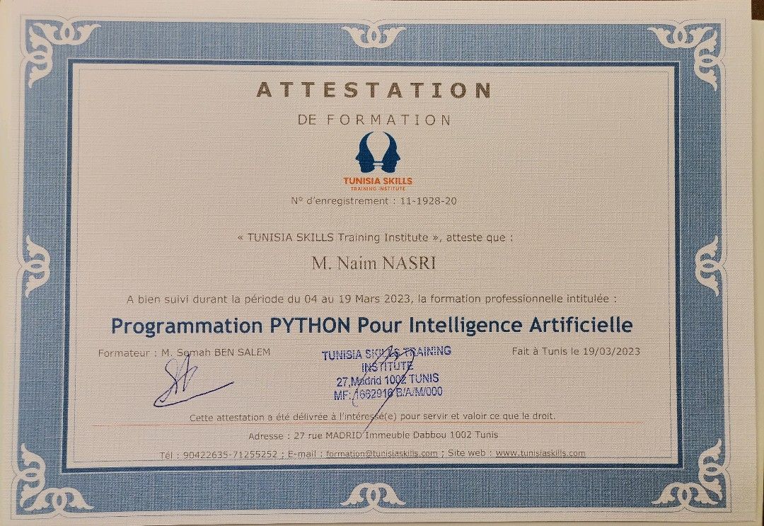 Naim Nasri on LinkedIn: #python #machinelearning #ia Naim Nasri on LinkedIn: #python #machinelearning #ia