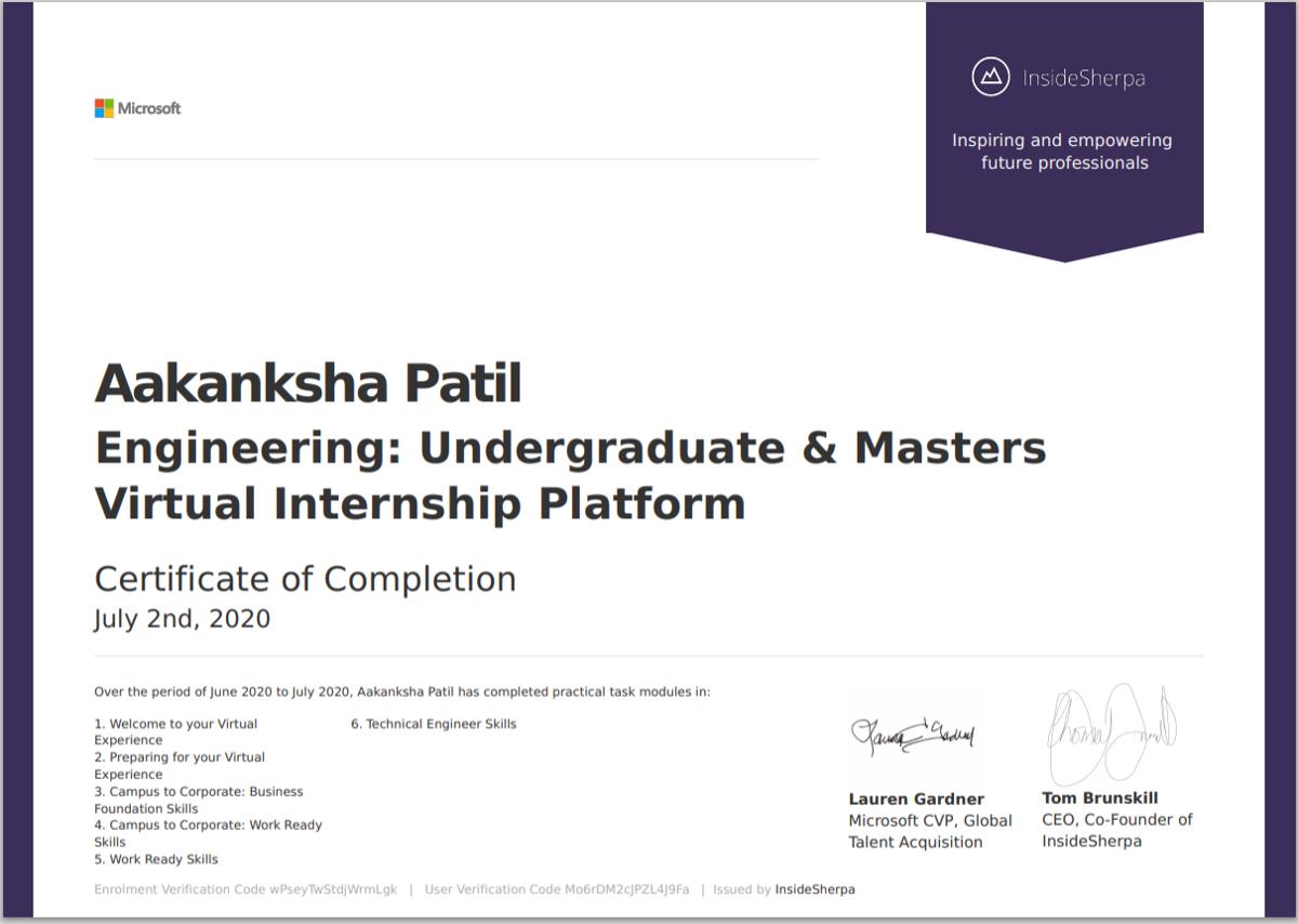 Aakanksha Patil on LinkedIn: #virtualinternship #insidesherpa # ... Aakanksha Patil on LinkedIn: #virtualinternship #insidesherpa # ...