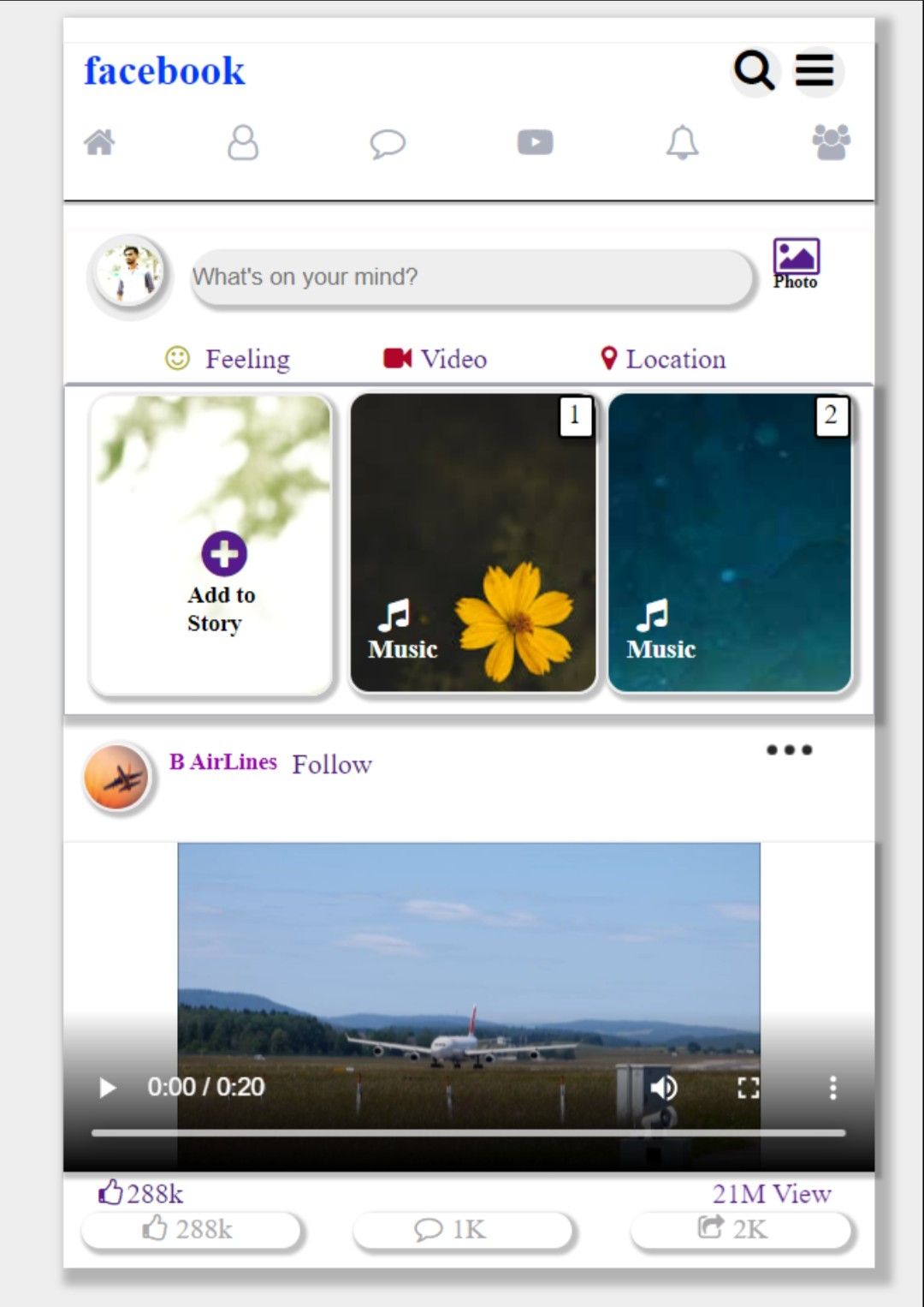Bhushan Jadhav on LinkedIn: Facebook design in HTML, CSS and Javascript Bhushan Jadhav on LinkedIn: Facebook design in HTML, CSS and Javascript