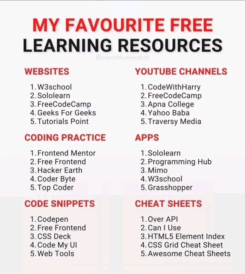 Vivek Parashar on LinkedIn: #free #learning #resources #website #apps # ... Vivek Parashar on LinkedIn: #free #learning #resources #website #apps # ...