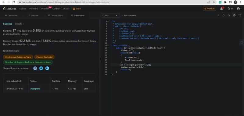 Shruti Jethwa on LinkedIn: #day48 #100daysofcodechallenge #leetcode # ... Shruti Jethwa on LinkedIn: #day48 #100daysofcodechallenge #leetcode # ...